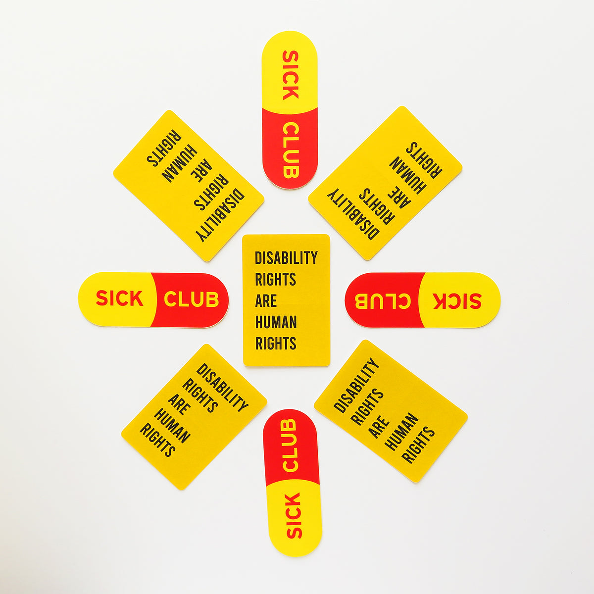 DISABILITY RIGHTS ARE HUMAN RIGHTS Sticker – WORD FOR WORD Factory